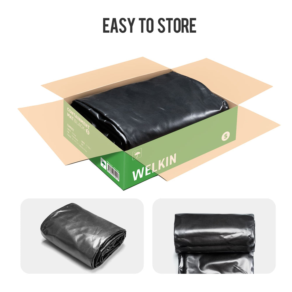 WELKIN Real Heavy Duty Garage Floor Containment Mat for Snow